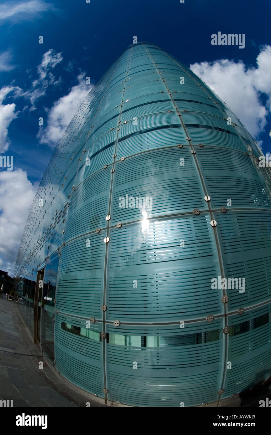Wide angle view of Urbis museum, Manchester, England, UK Stock Photo ...