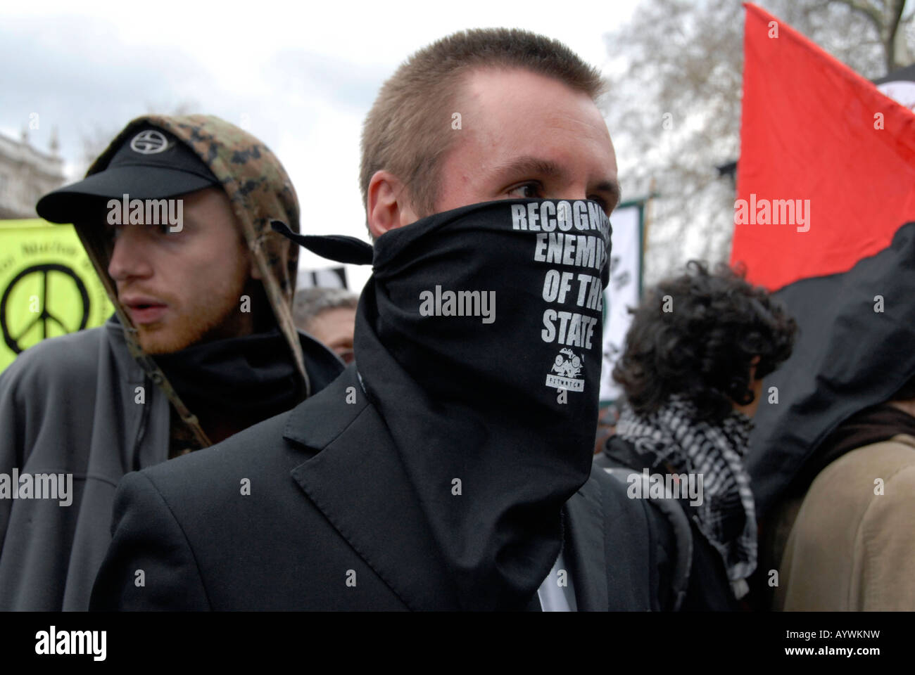Anarchist Federation group Class War at Stop the War demo March 15 2008 ...