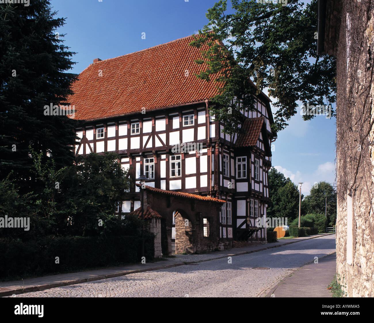 Fachwerkrathaus in Worbis, Leinefelde-Worbis, Ohmgebirge, Eichsfeld ...
