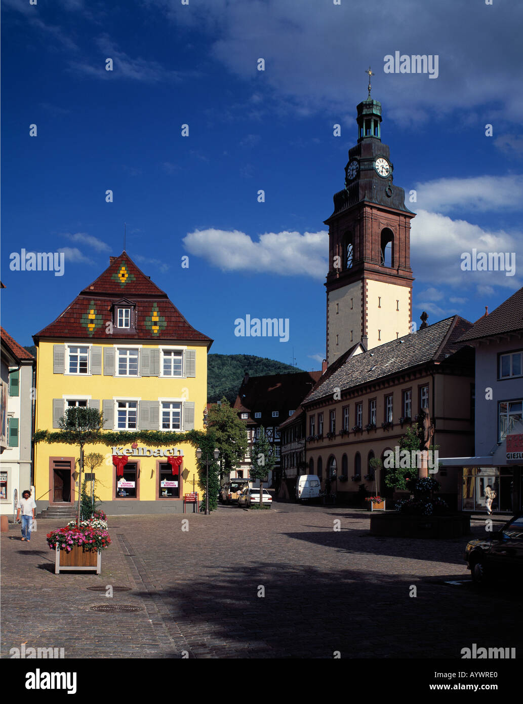 Hohes Haus, St. Arbogast-Kirche, historisches Kaufhaus, Haslach im ...