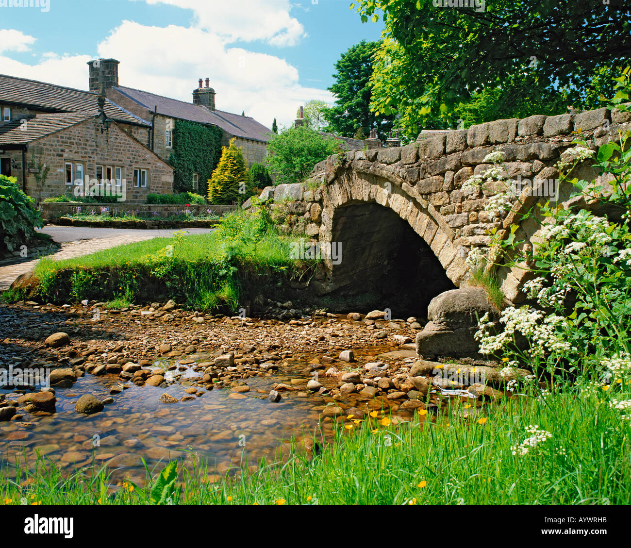 GB LANCASHIRE WYCOLLER PACK HORSE BRIDGE WYCOLLER BECK Stock Photo - Alamy