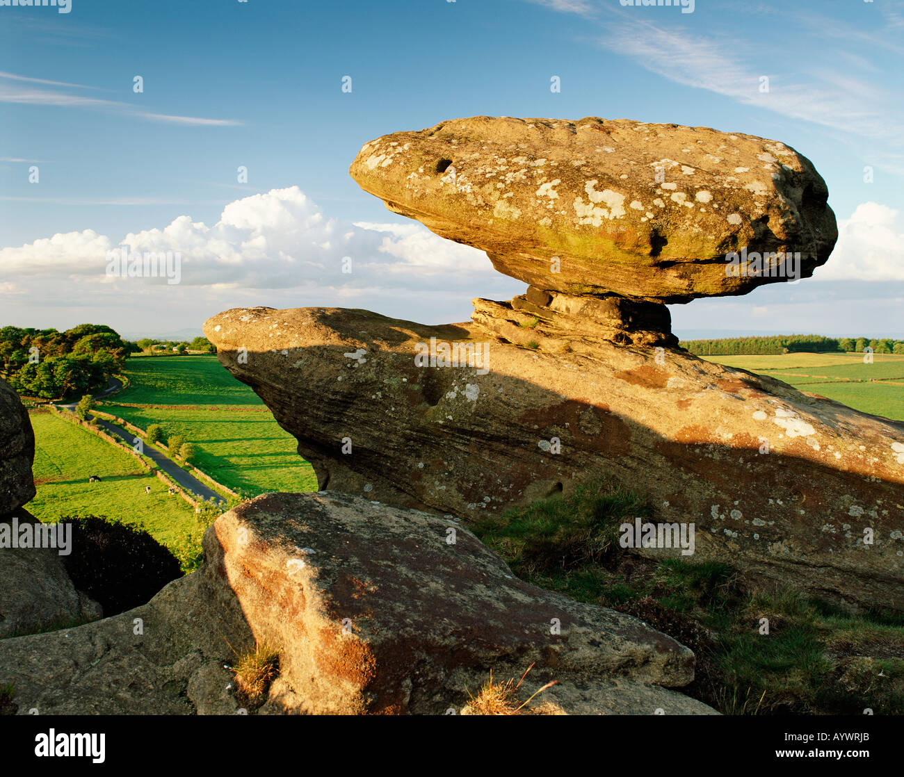 GB YORKSHIRE BRIMHAM ROCKS NIDDERDALE Stock Photo - Alamy