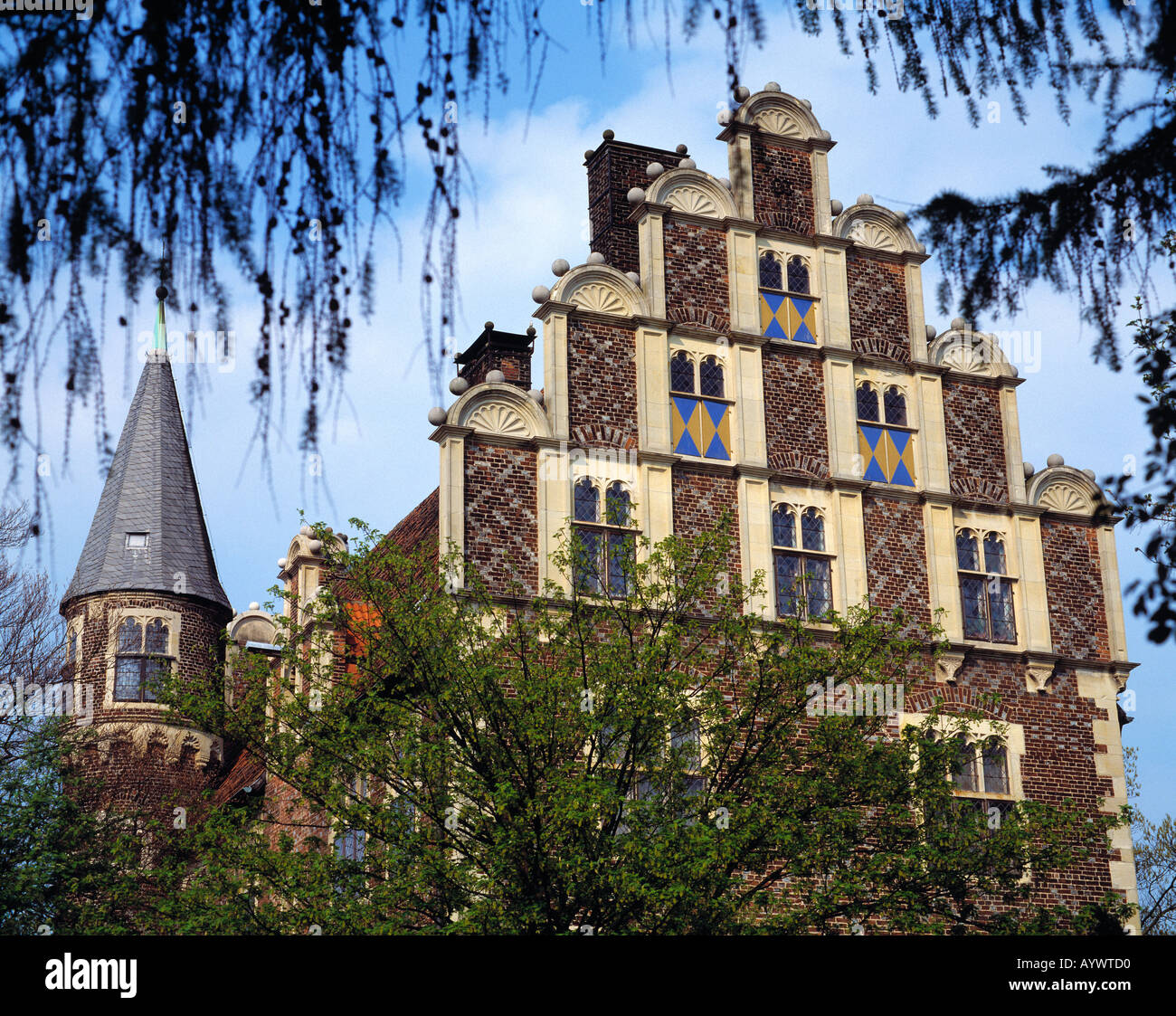 Stufengiebel vom Herrenhaus Drostenhof in Muenster-Wolbeck ...