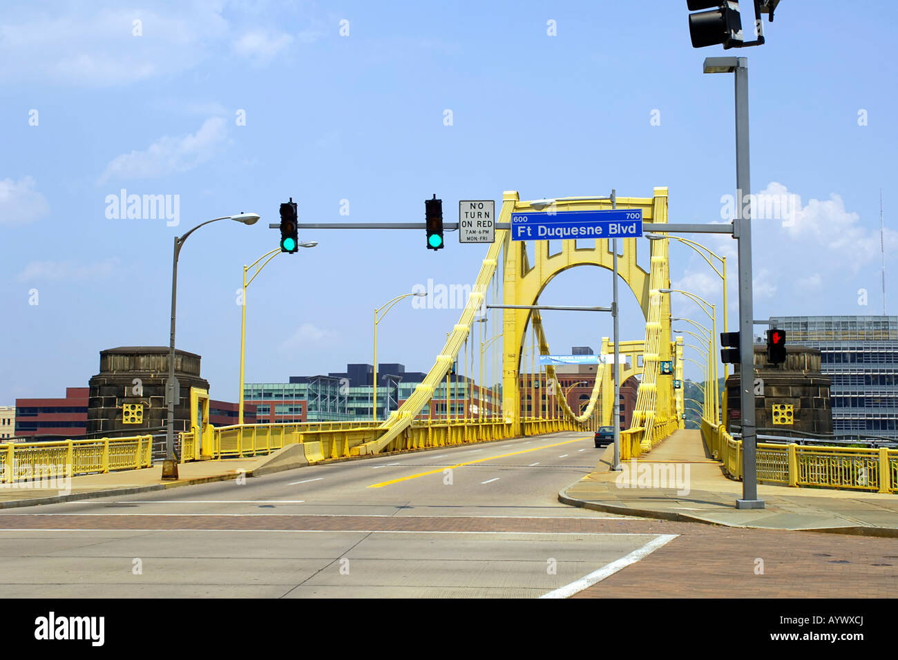 The Robert Clement 6th Street Bridge in Pittsburgh Pennsylvania Stock ...