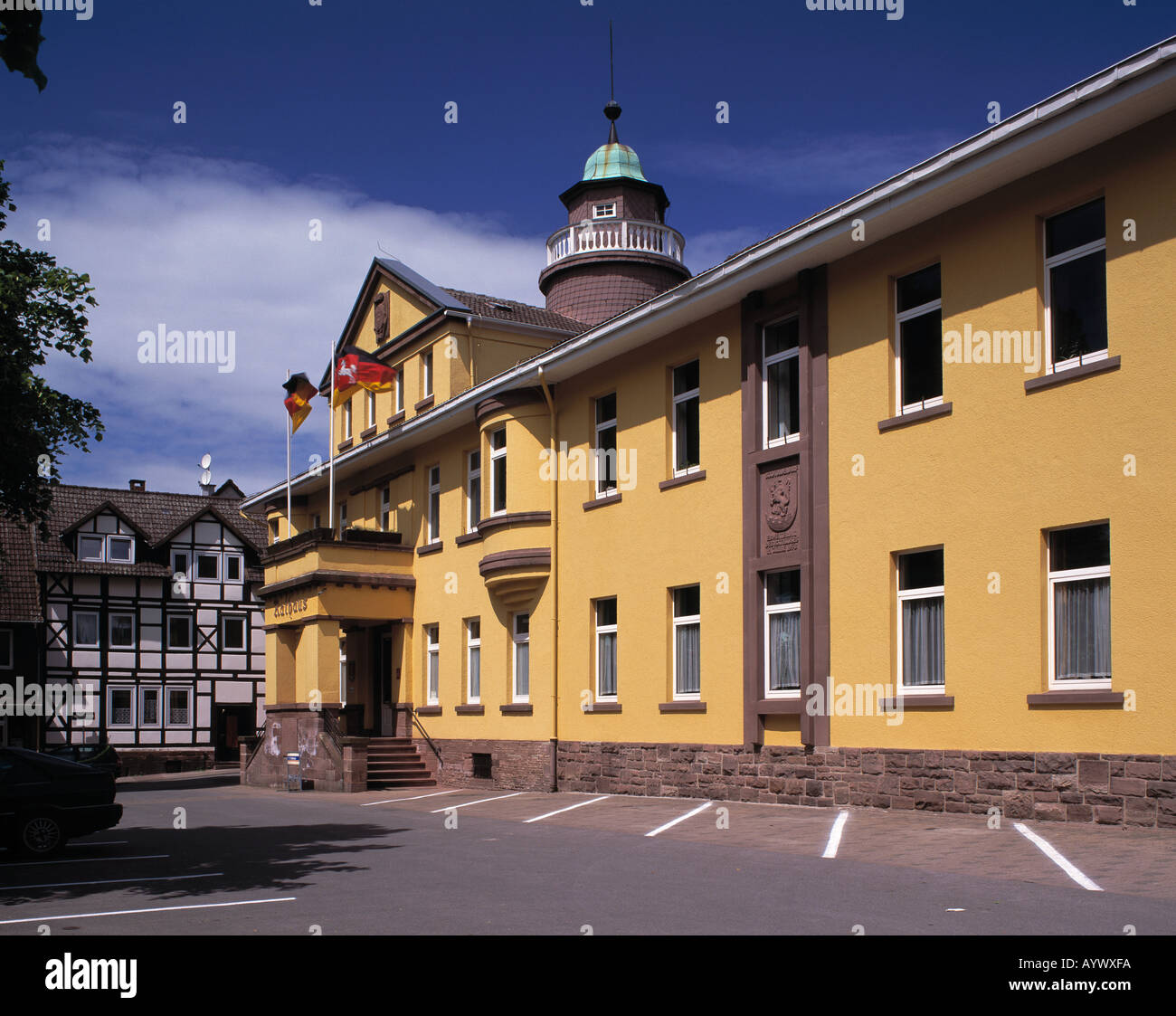 Rathaus in Stadtoldendorf, Weserbergland, Niedersachsen Stock Photo - Alamy