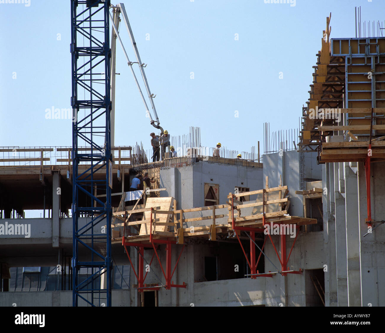 construction works, building site, building crane, work, job ...