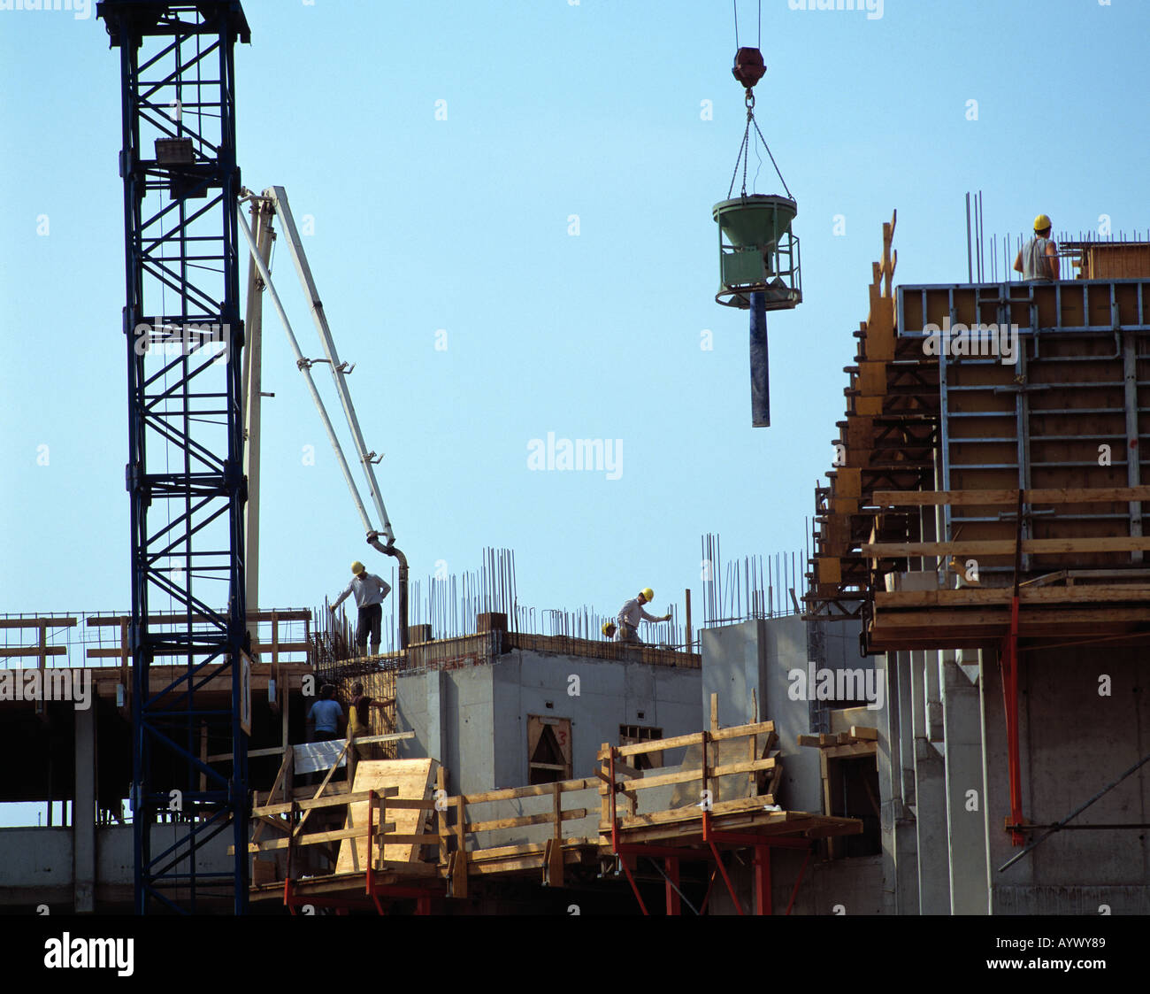 construction works, building site, building crane, work, job ...