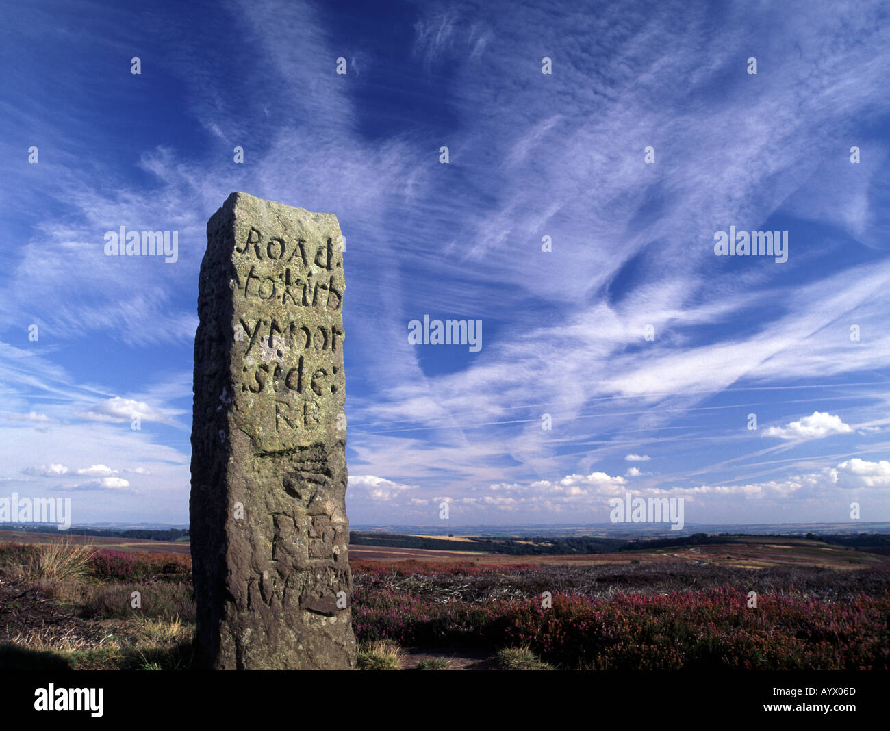 Ancient direction sign near Hutton le Hole North Yorkshire Moors ...