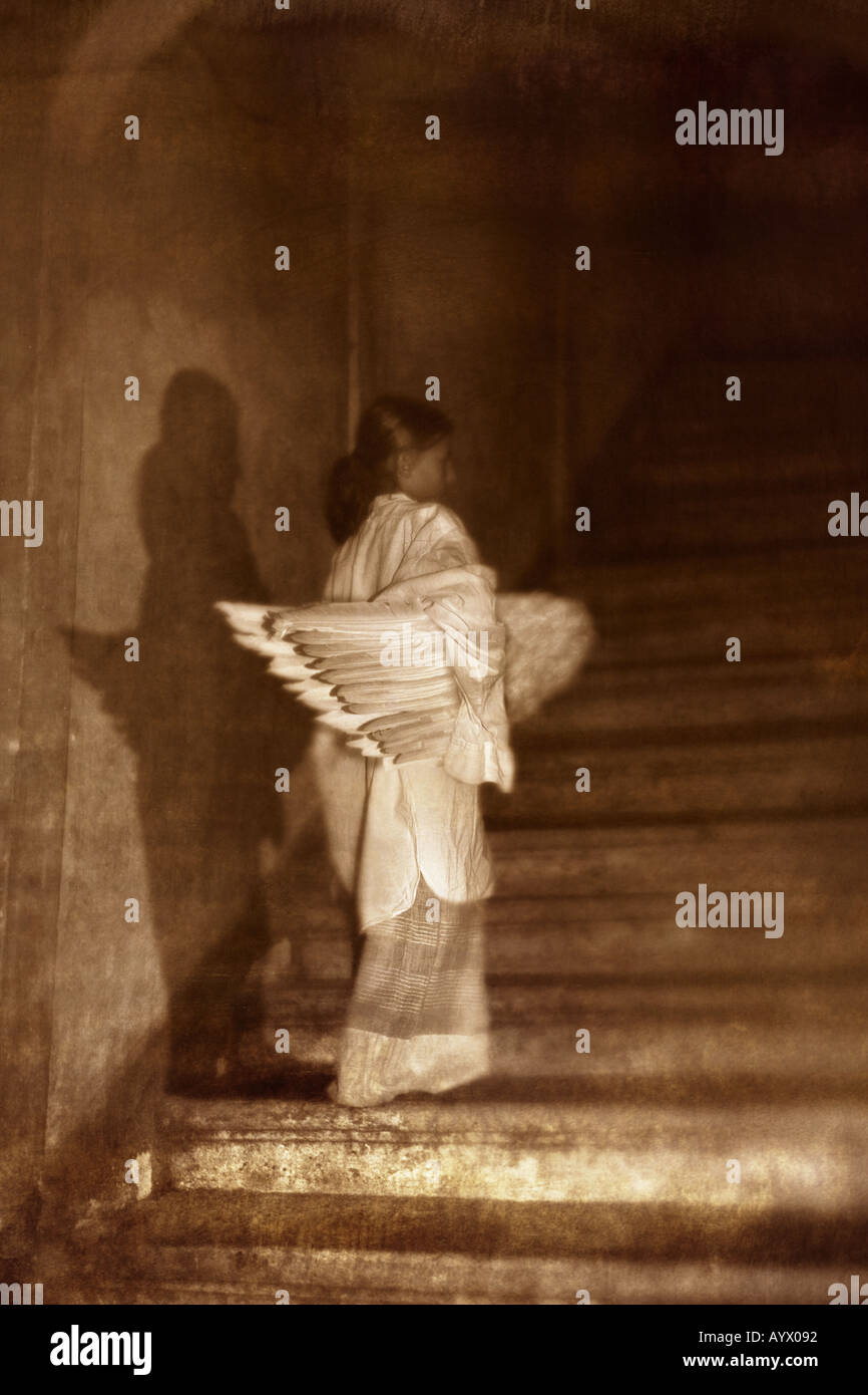 Angel walking hi-res stock photography and images - Alamy