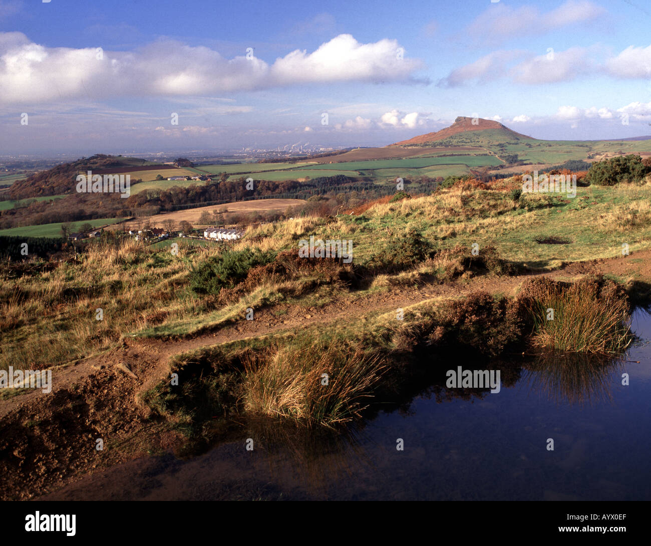 Roseberry Topping North Yorkshire Moors National Park England Stock ...