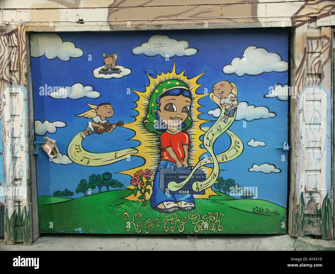 Murals in the Mission District of San Francisco Stock Photo - Alamy