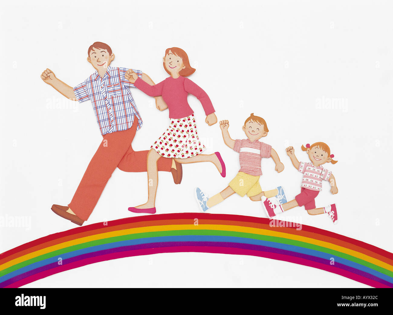 Illustration Object Solid Craft Half Solid Stock Photo - Alamy