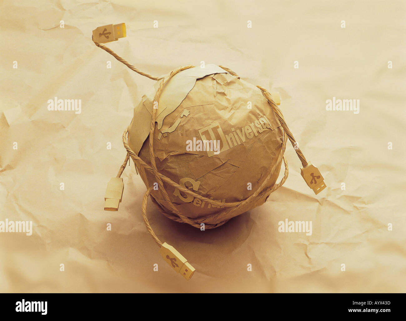 Illustration Object Solid Craft Papercraft Stock Photo - Alamy