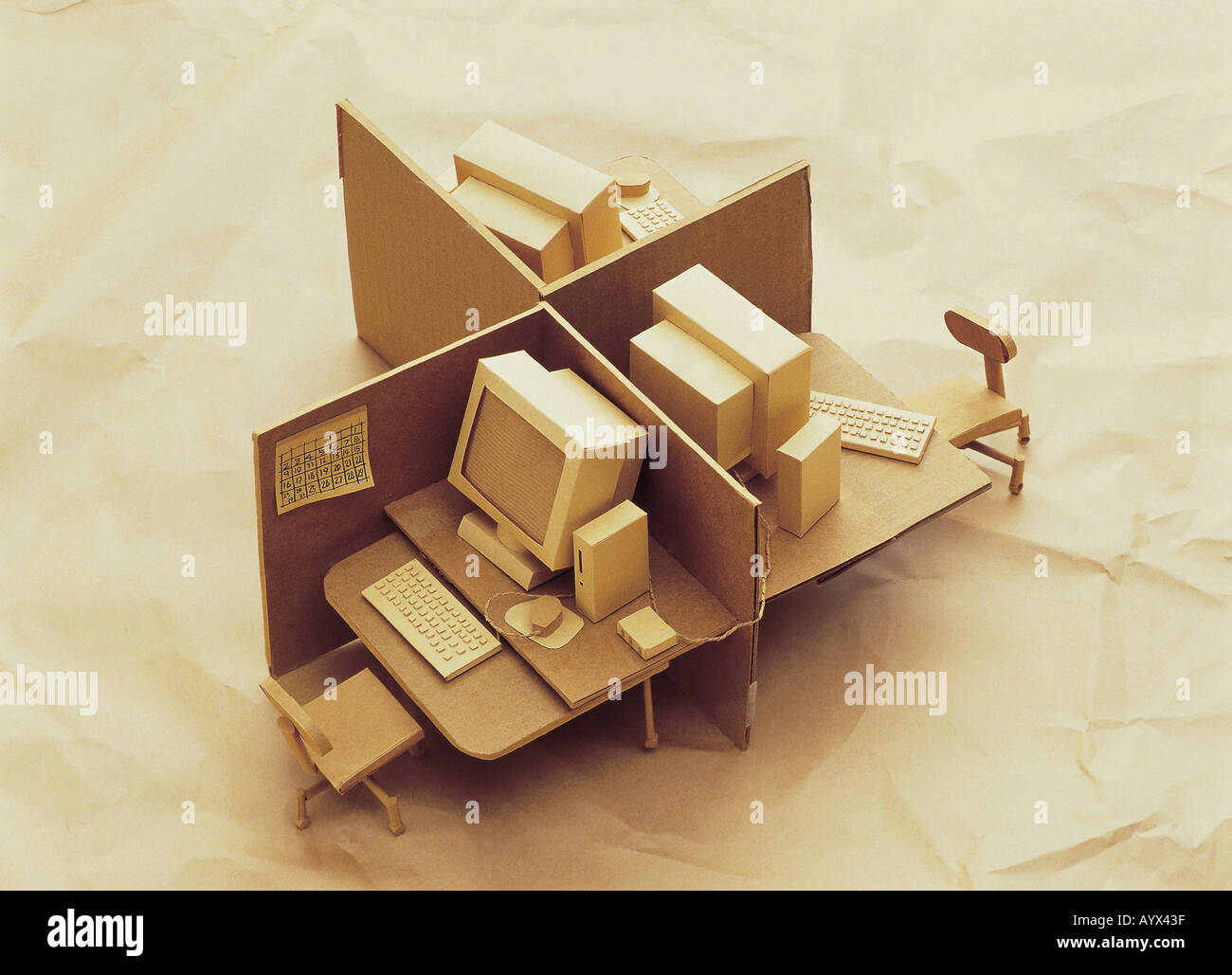 Illustration Object Solid Craft Papercraft Stock Photo - Alamy