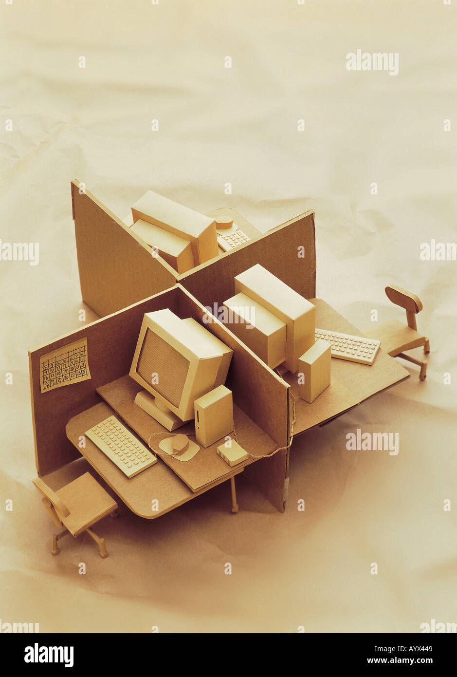 Illustration Object Solid Craft Papercraft Stock Photo - Alamy