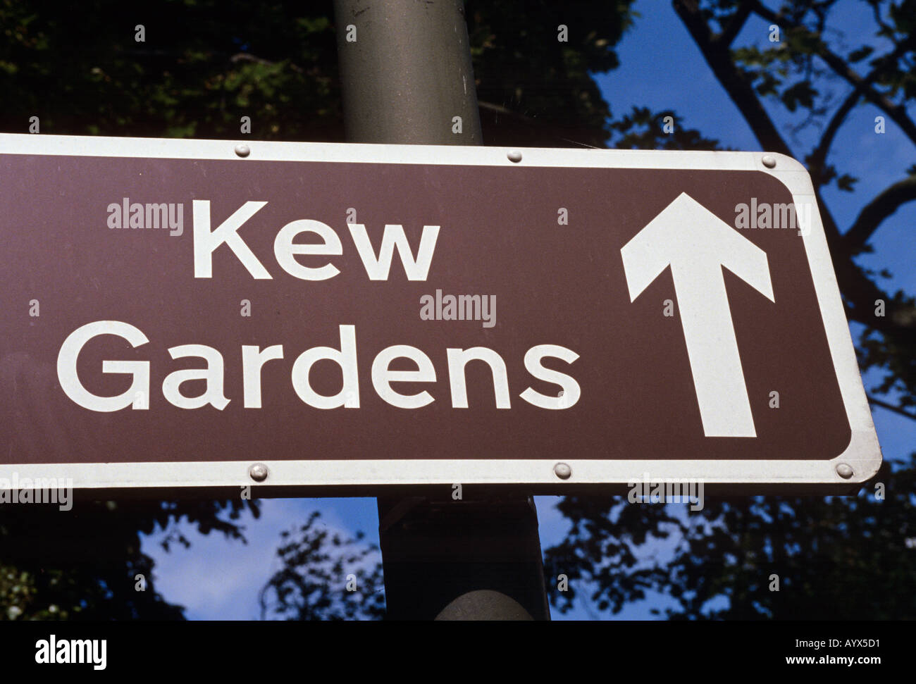 Kew gardens road sign hi-res stock photography and images - Alamy