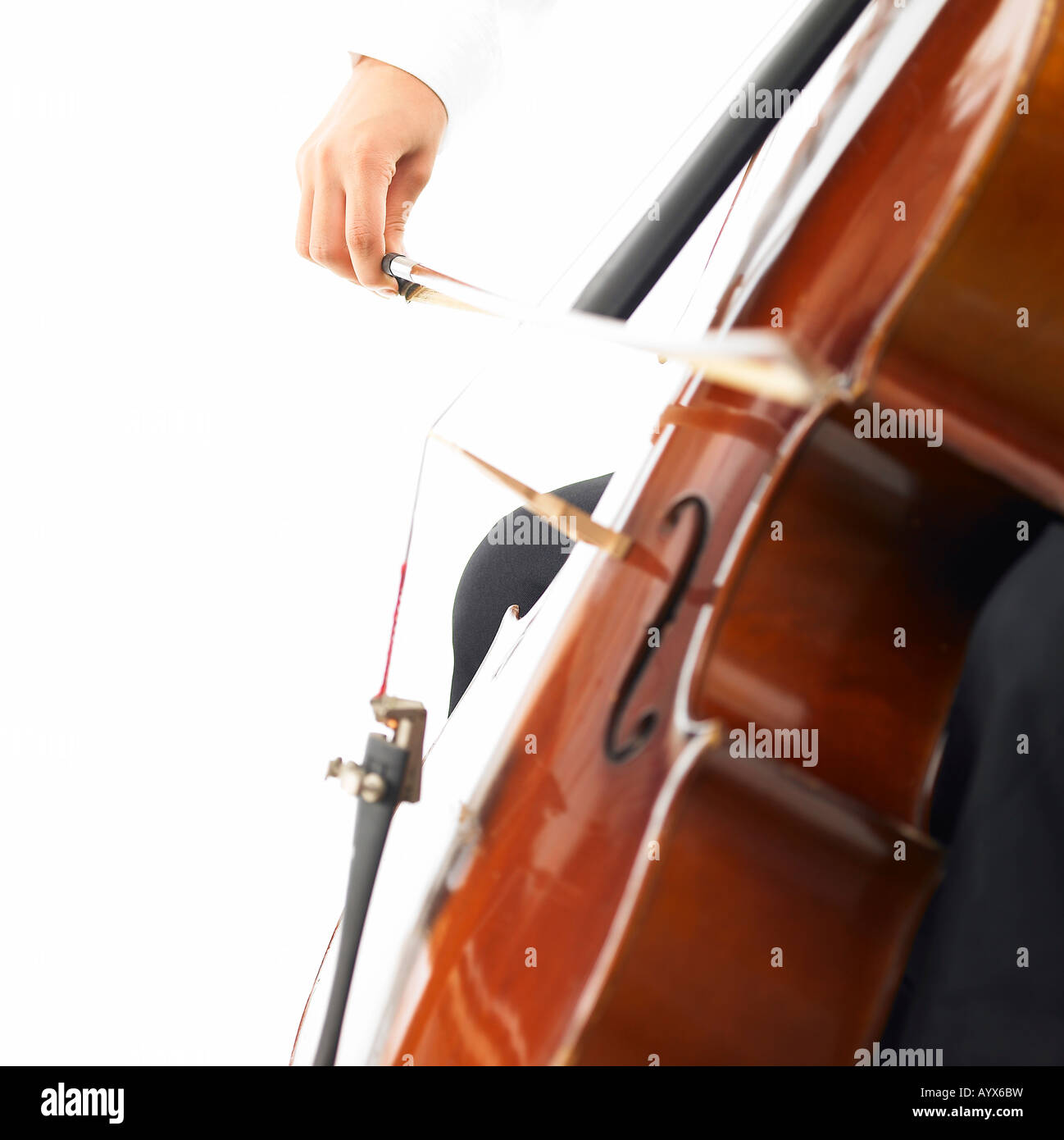 hands playing cello Stock Photo - Alamy