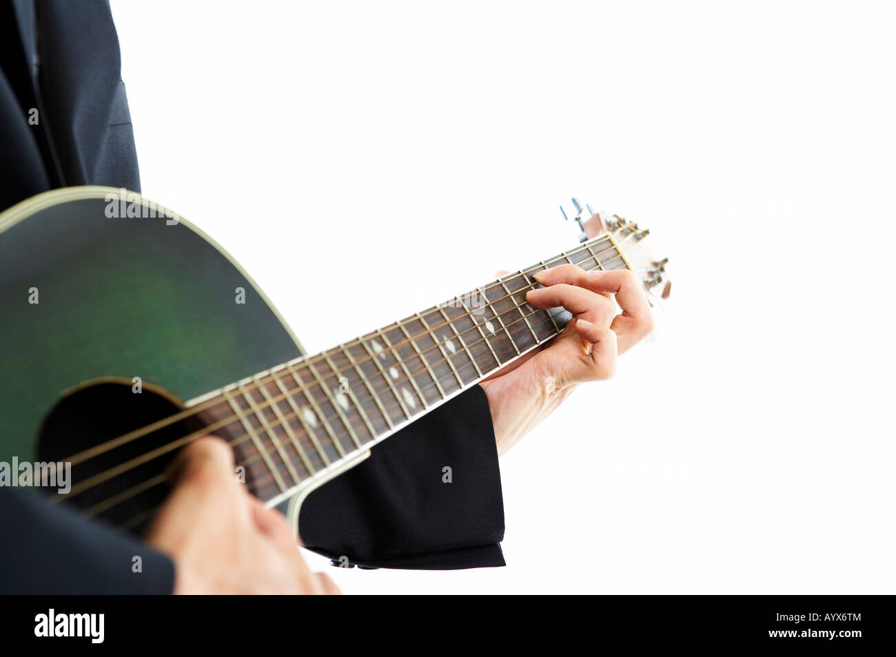 hands playing guitar Stock Photo - Alamy