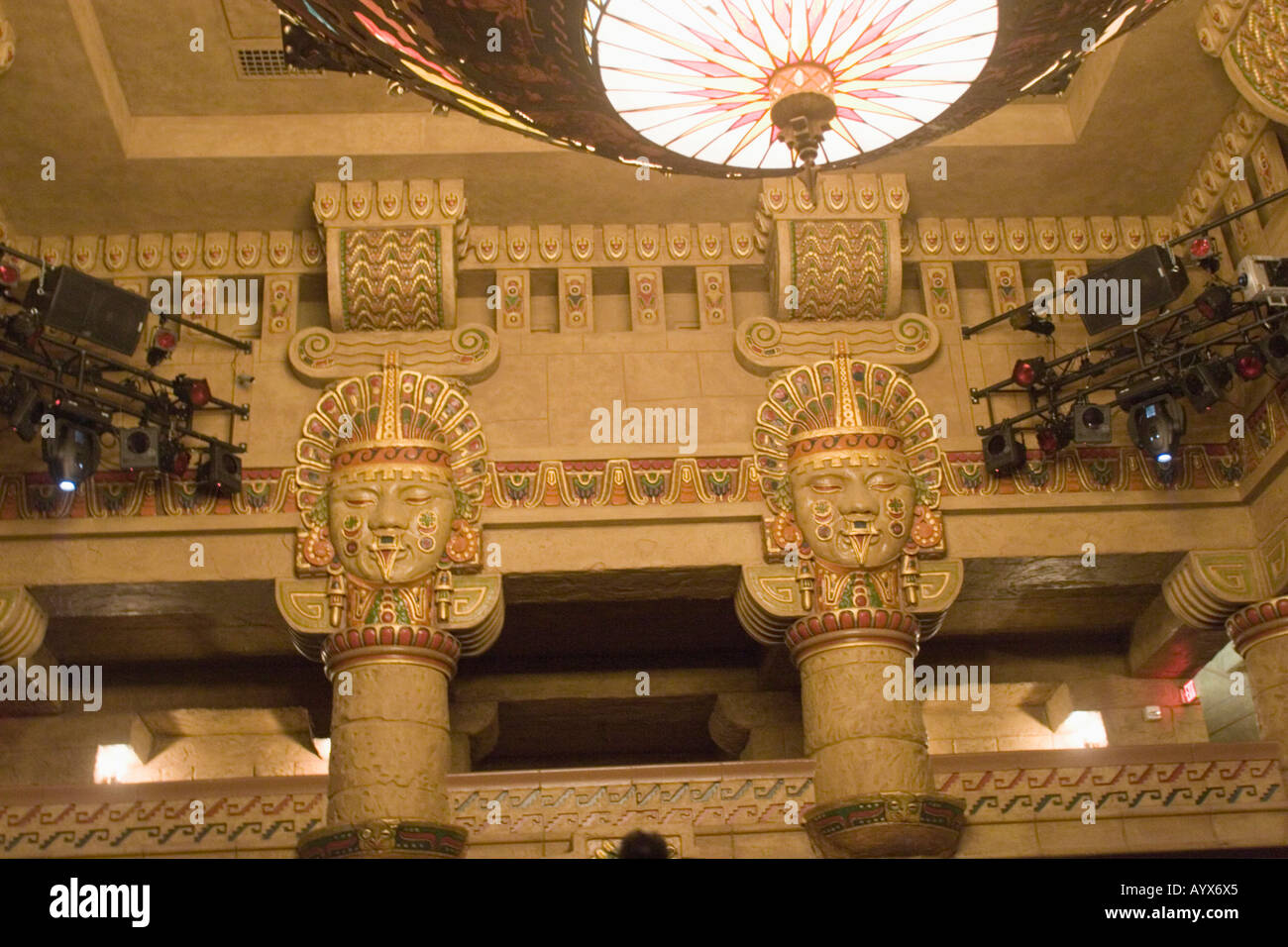 The Aztec On The River, San Antonio, Texas TX USA special effects show ...