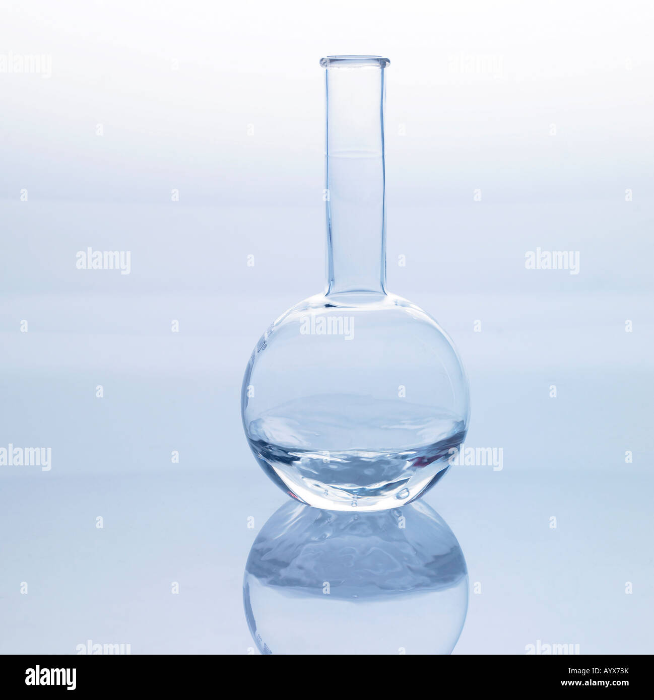 round shape flask with liquid Stock Photo - Alamy
