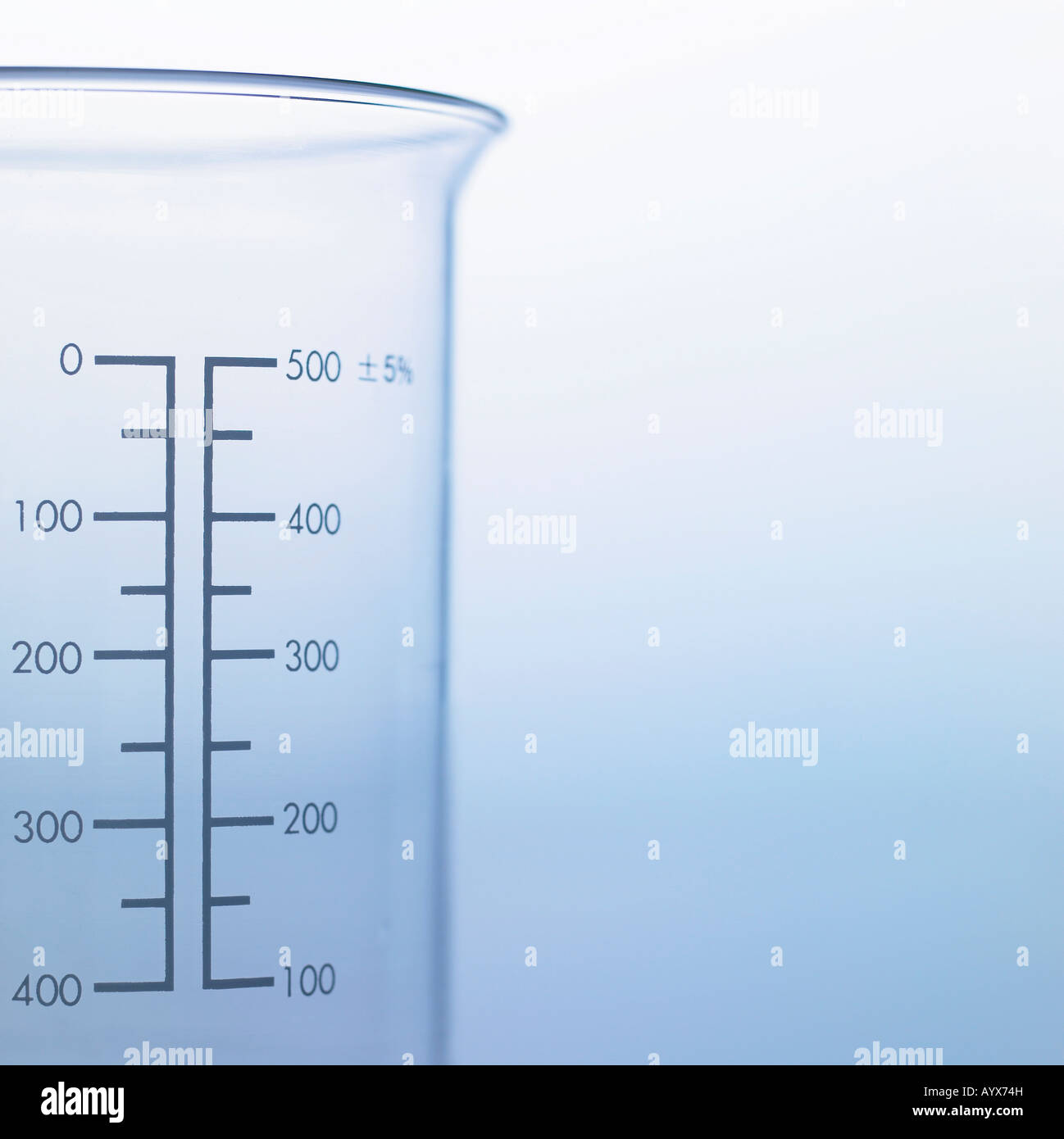 scale marks of beaker Stock Photo - Alamy