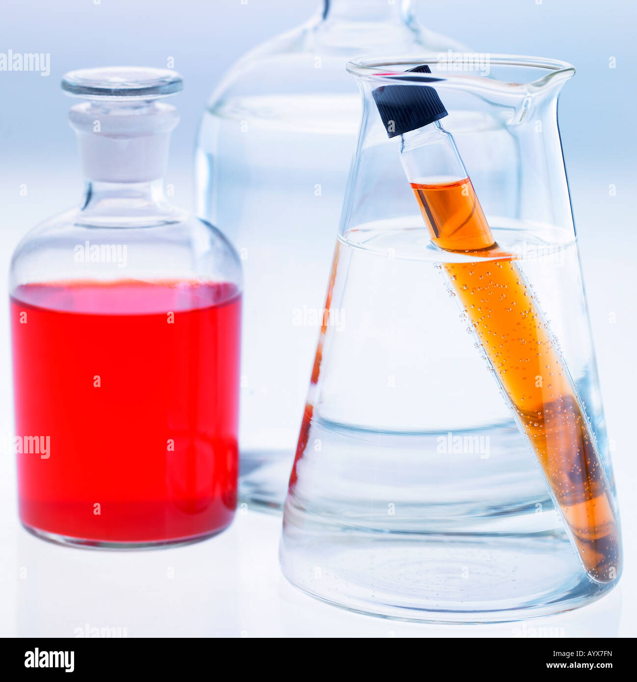 experimental equipment with fluid Stock Photo - Alamy