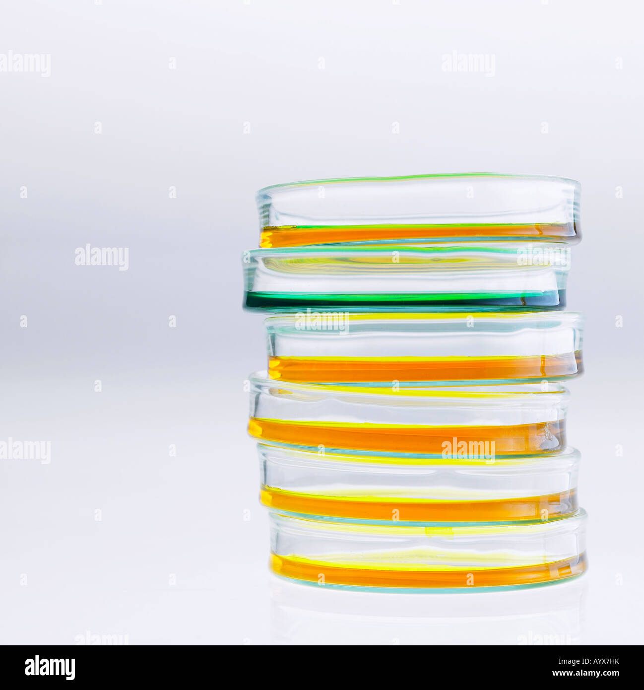 stack of watch glass Stock Photo - Alamy