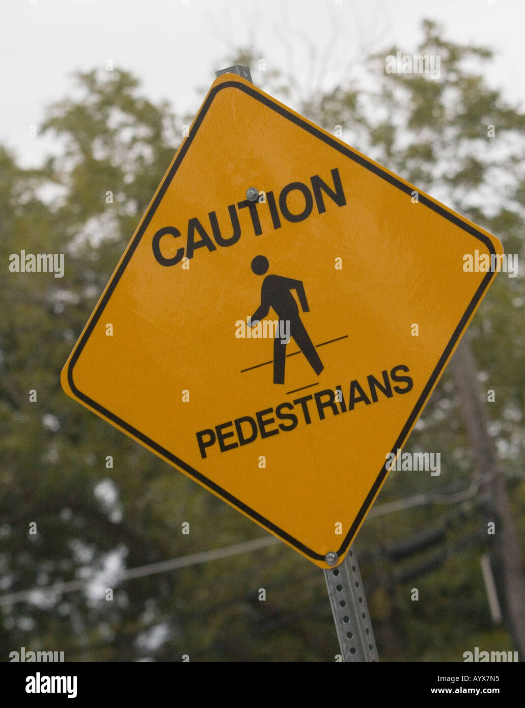 Caution pedestrians hi-res stock photography and images - Alamy
