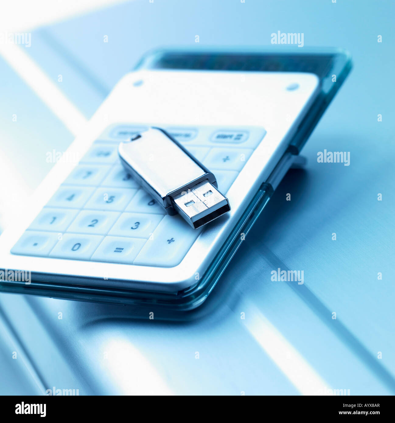 USB on calculator Stock Photo - Alamy
