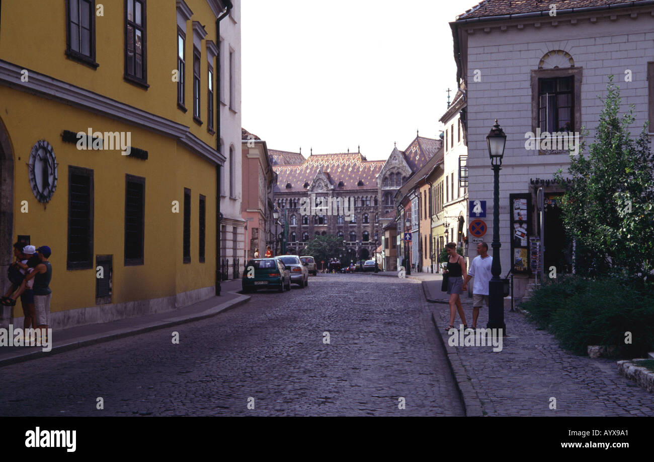 medieval streets of Buda Budapest Stock Photo - Alamy