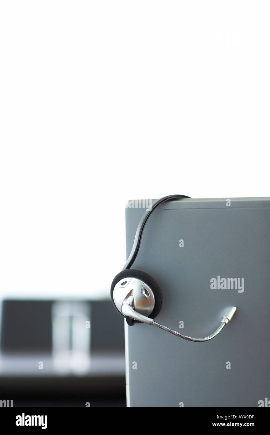 Headset hanging hi-res stock photography and images - Alamy