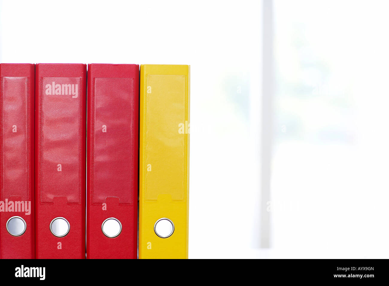 red and yellow document file Stock Photo - Alamy