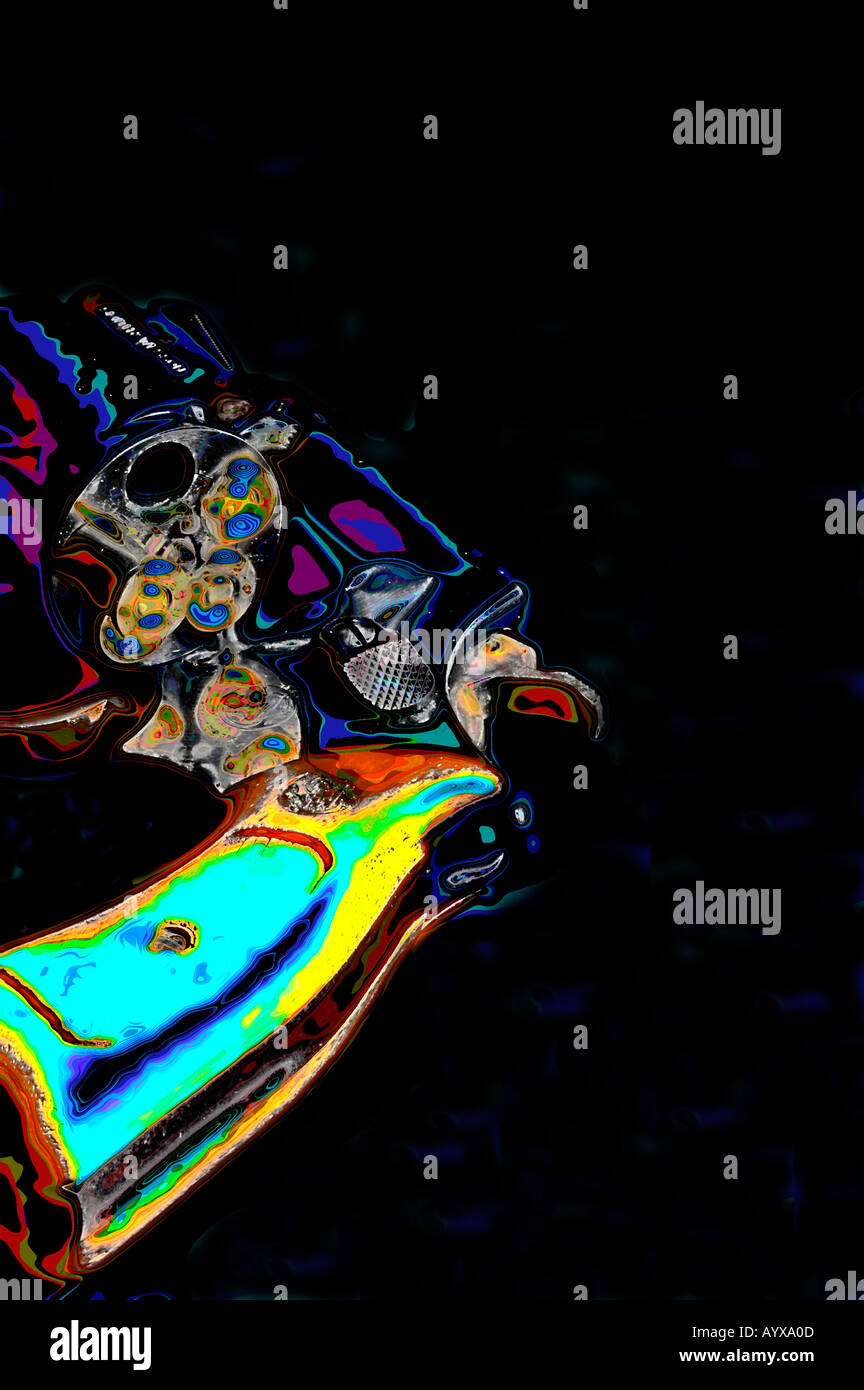 digital art of revolver handgun pistol Stock Photo - Alamy