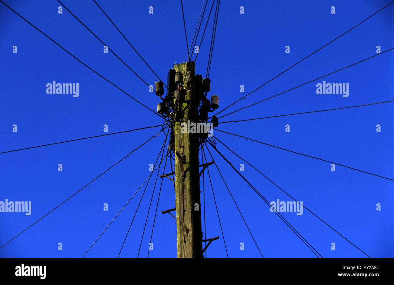 British telephone post wires hi-res stock photography and images - Alamy