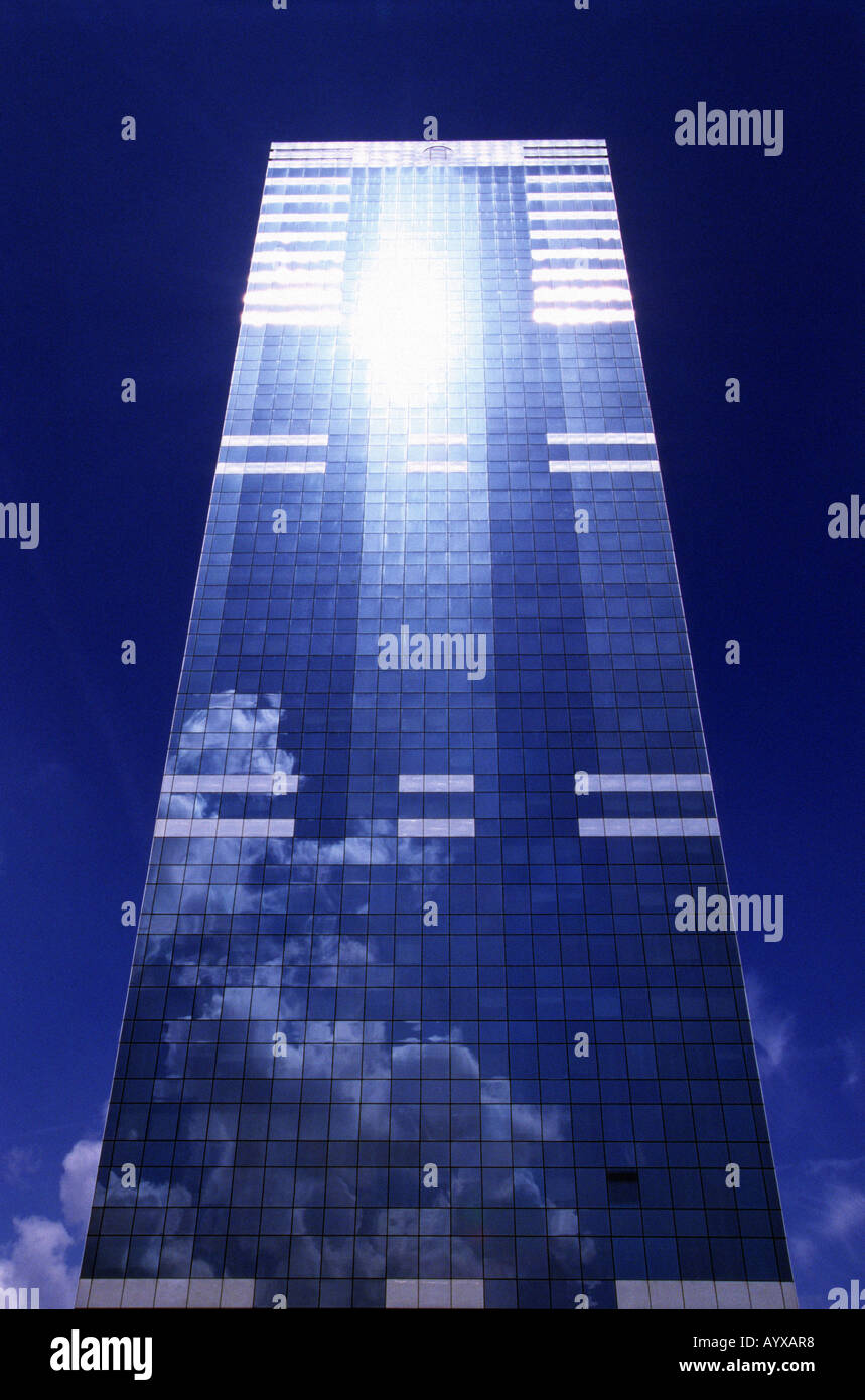 Tour du Midi Zuidertoren, high-rise office building, Brussels, Belgium ...