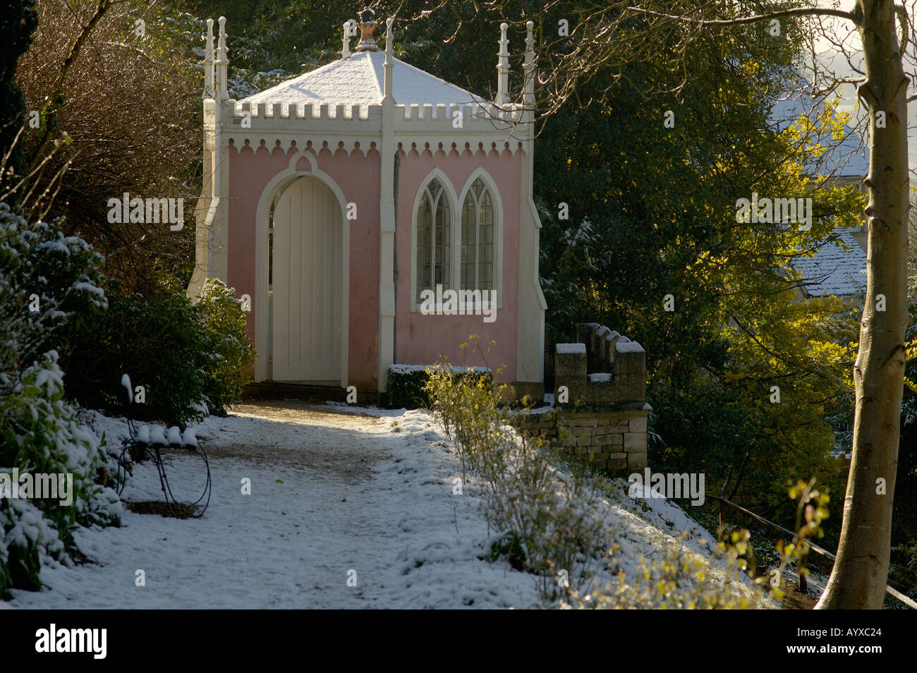 The Eagle House Painswick Rococo Gardens Stock Photo - Alamy