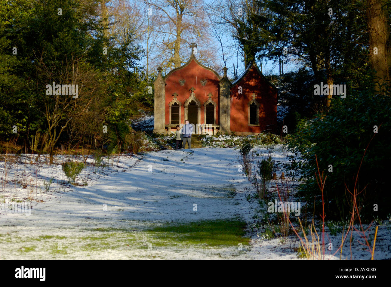The Red House Painswick Rococo Gardens Stock Photo - Alamy