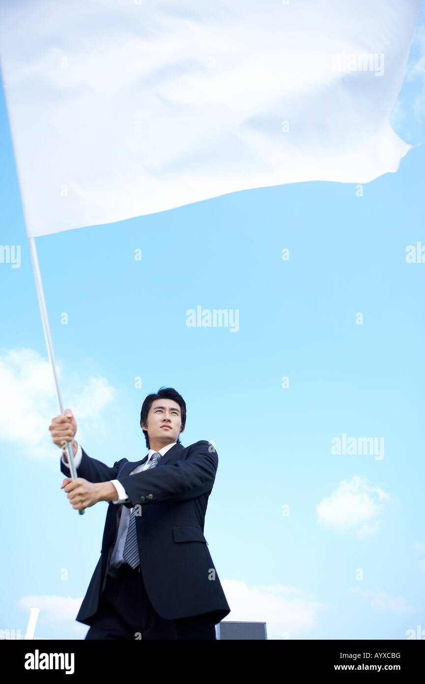 a man shaking flag Stock Photo - Alamy