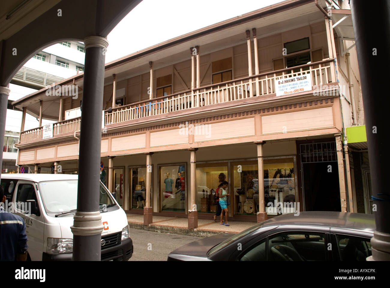 fiji suva corner cumming renwick streets Stock Photo - Alamy