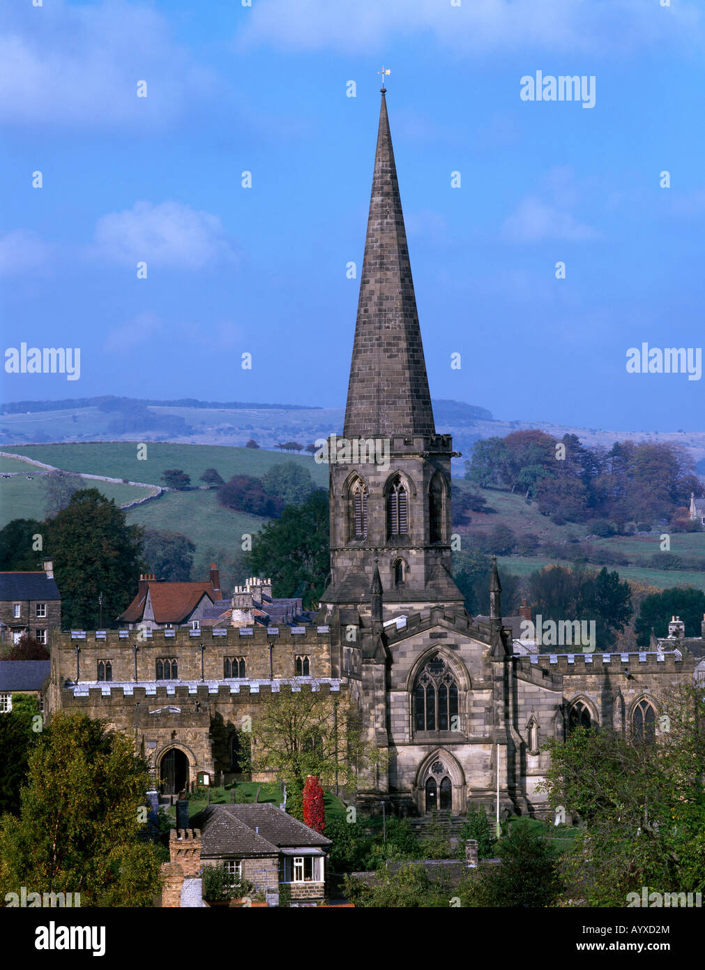 All Saints Church Bakewell Derbyshire England United Kingdom Stock ...