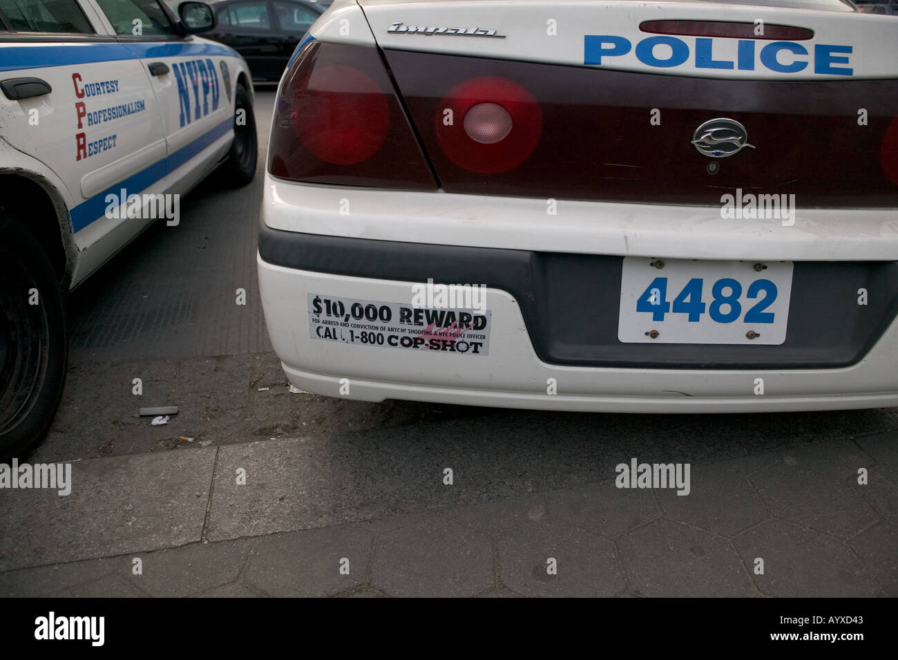 New york police sticker hi-res stock photography and images - Alamy