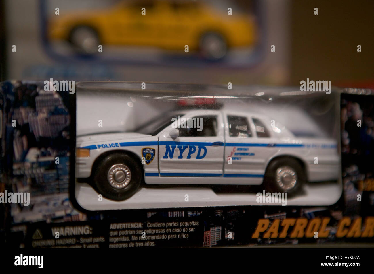 NYPD model car in a box 13 February 2005 Stock Photo - Alamy
