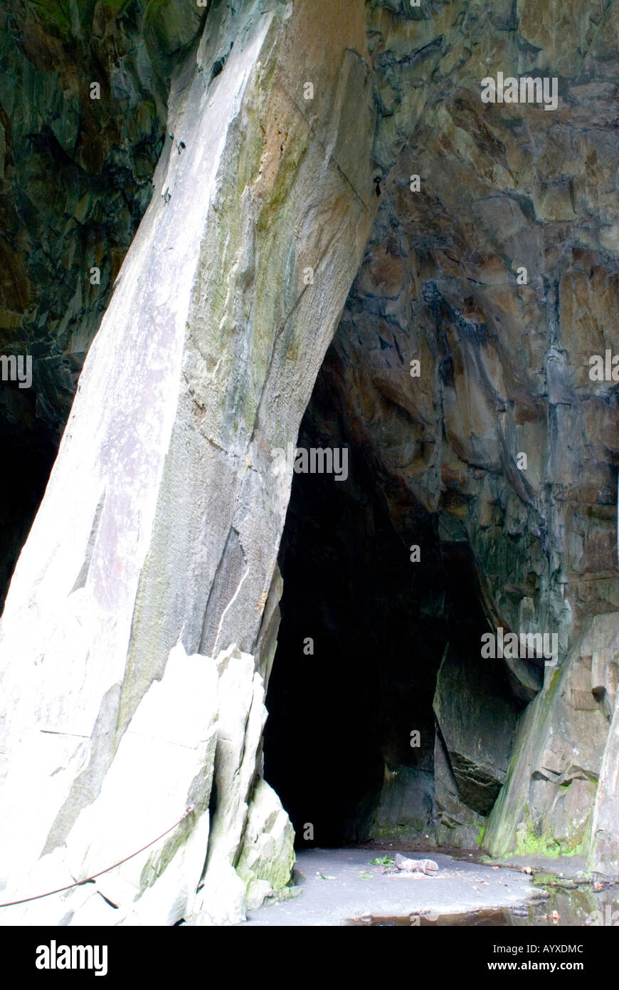 Cathedral Cavern. Little Langdale, Cumbria, England UK. This is a ...