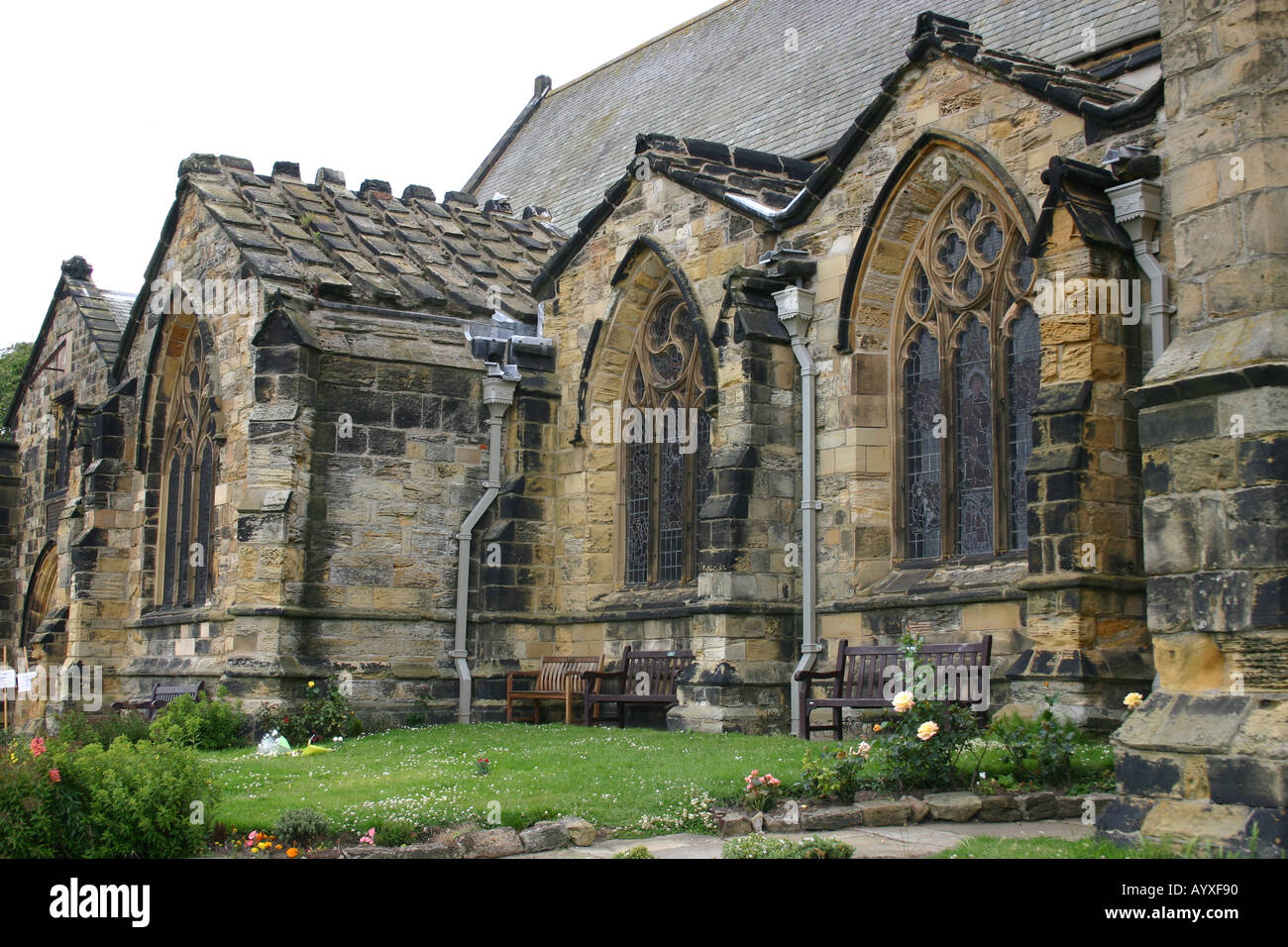 Church in Scarborough North Yorkshire Site of Anne Bronte grave Stock ...