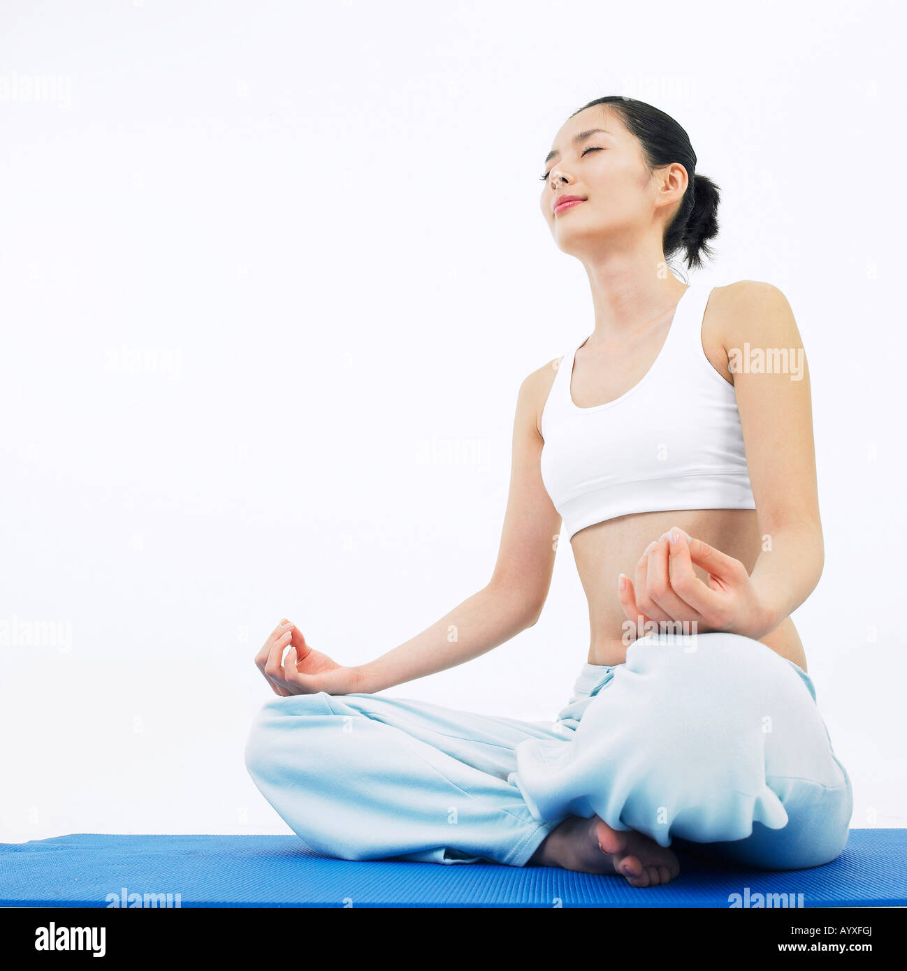 Mediating smile hi-res stock photography and images - Alamy
