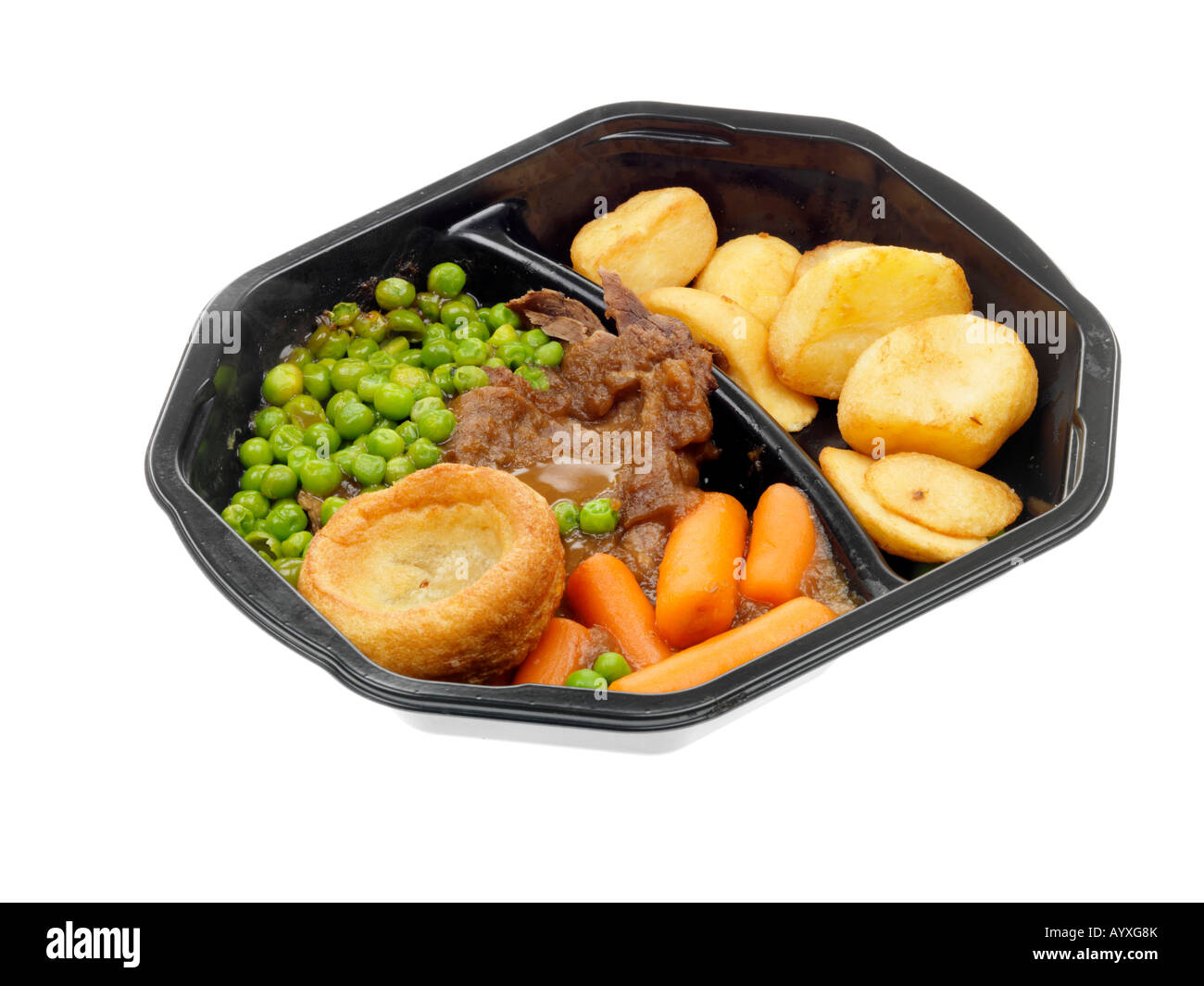Roast Beef Ready Meal Stock Photo - Alamy