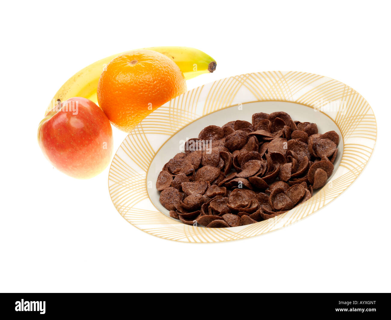 Bowl of Coco Pops Mega Munchers with Fruit Stock Photo - Alamy