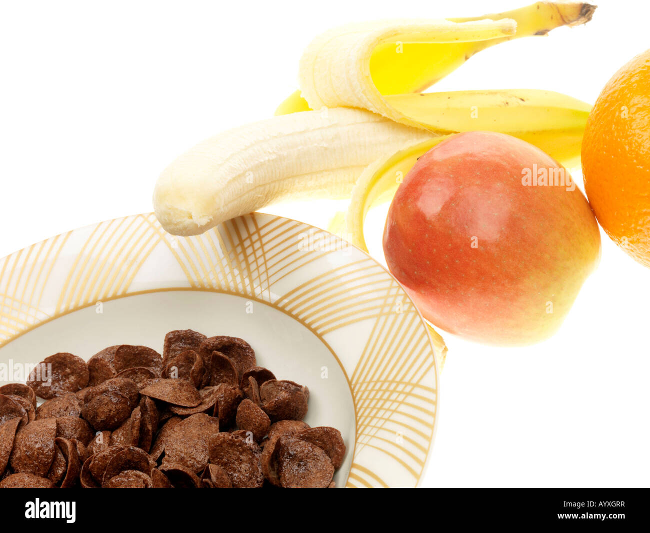 Bowl of Coco Pops Mega Munchers with Fruit Stock Photo - Alamy