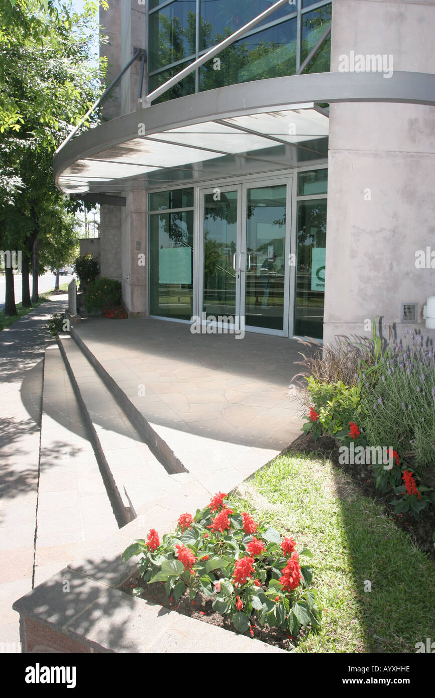 Facade of a modern building a medical clinic Portrair vertical Stock ...