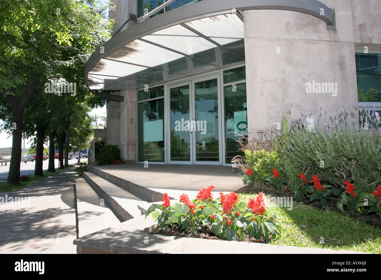Facade of a modern building a medical clinic Landscape Stock Photo - Alamy
